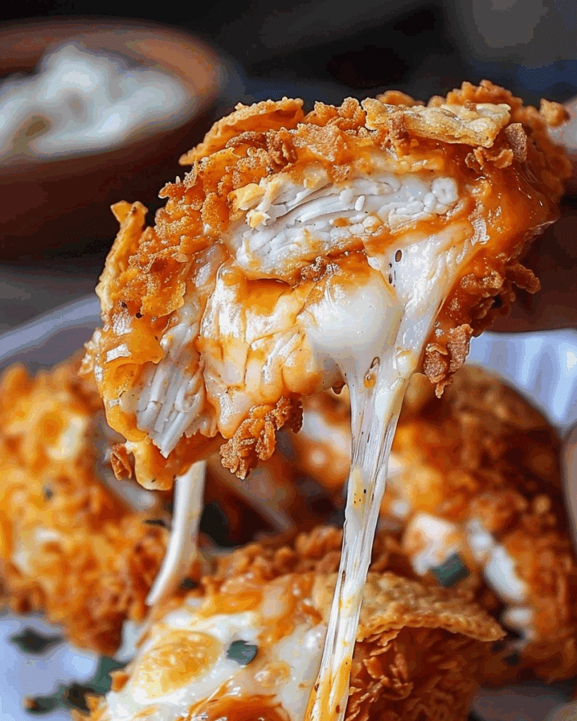 Crispy Doritos-Crusted Chicken Stuffed with Cream Cheese and Shredded ...