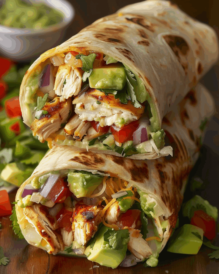 Easy Chicken Avocado Ranch Burritos (Grilled or Wrapped Cold)