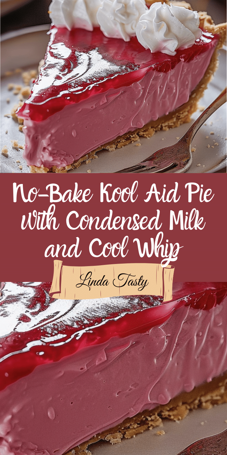 No-Bake Kool Aid Pie Recipe (3-Ingredient Dessert)