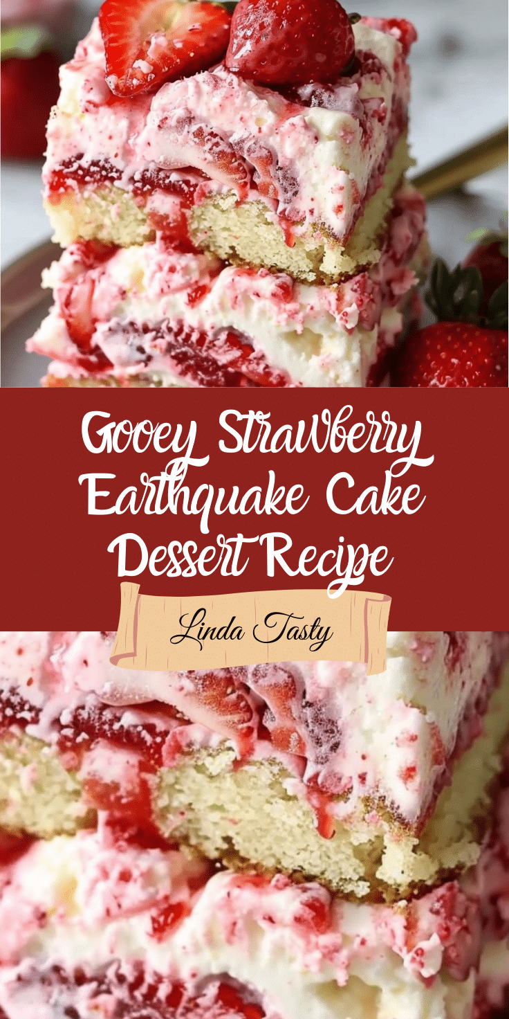 Strawberry Earthquake Cake Recipe (Easy, Gooey, and Delicious)