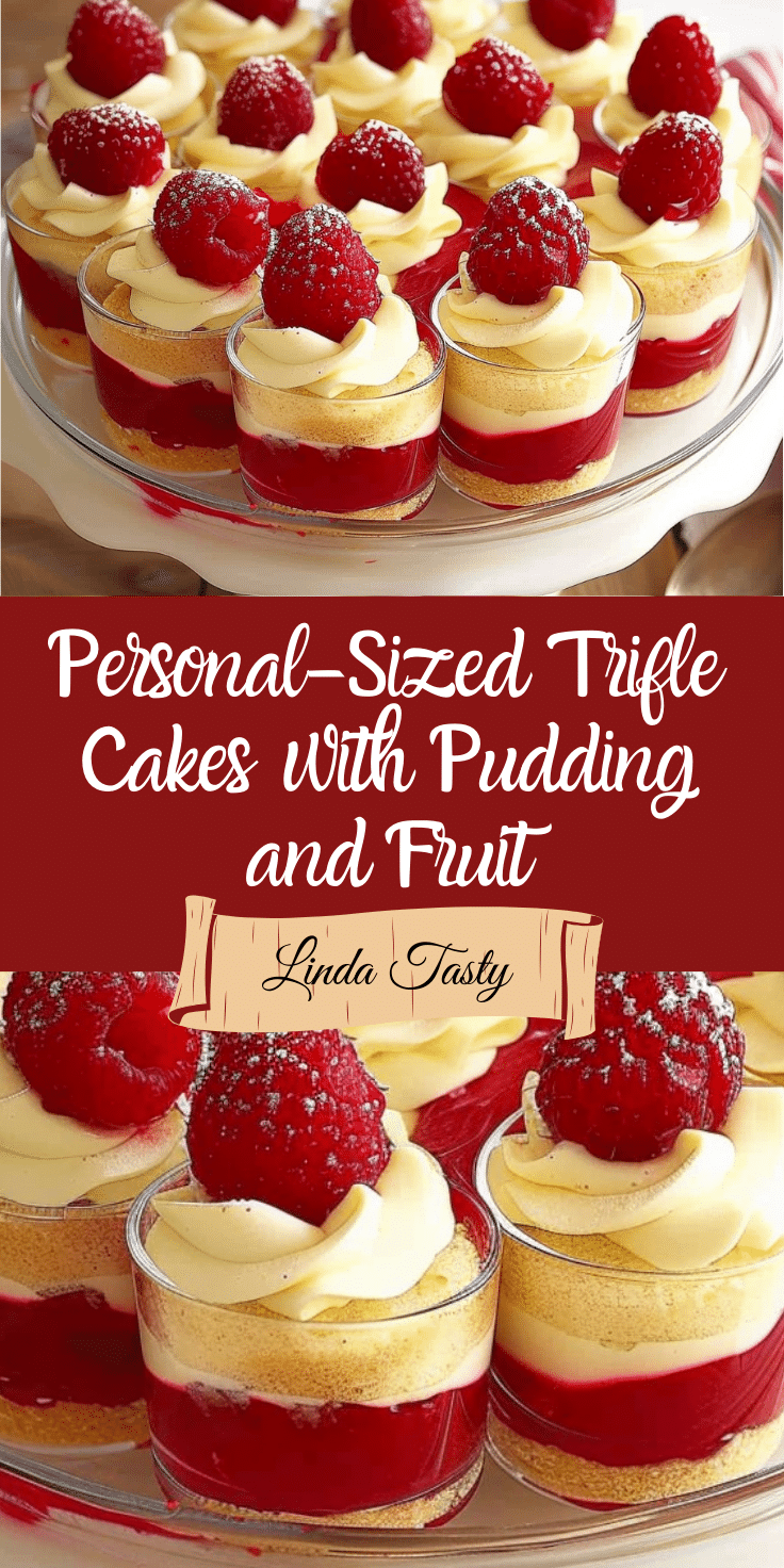 Mini Trifle Cakes Recipe (Easy Individual Layered Desserts)