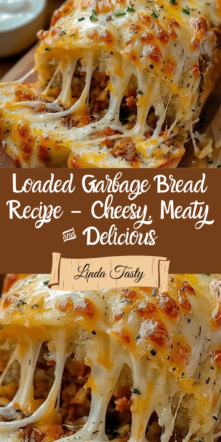 Cheesy Garbage Bread Delight That’s Loaded with Everything I Crave