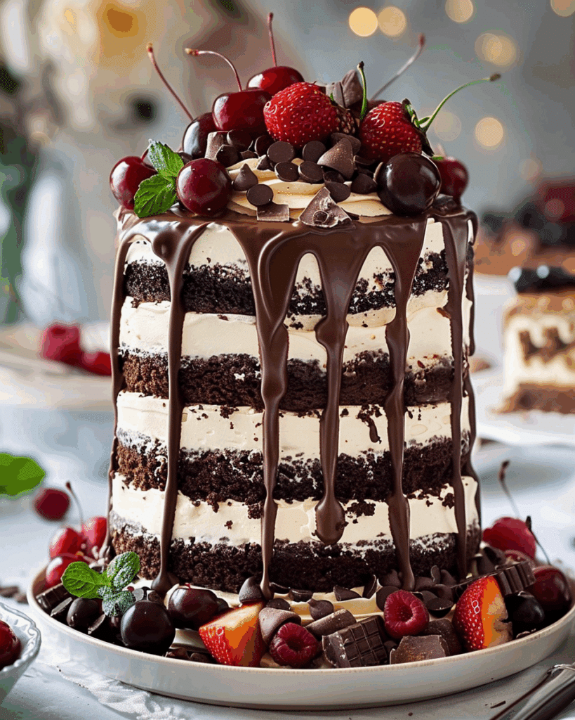 Chocolate Forest Layer Cake Recipe