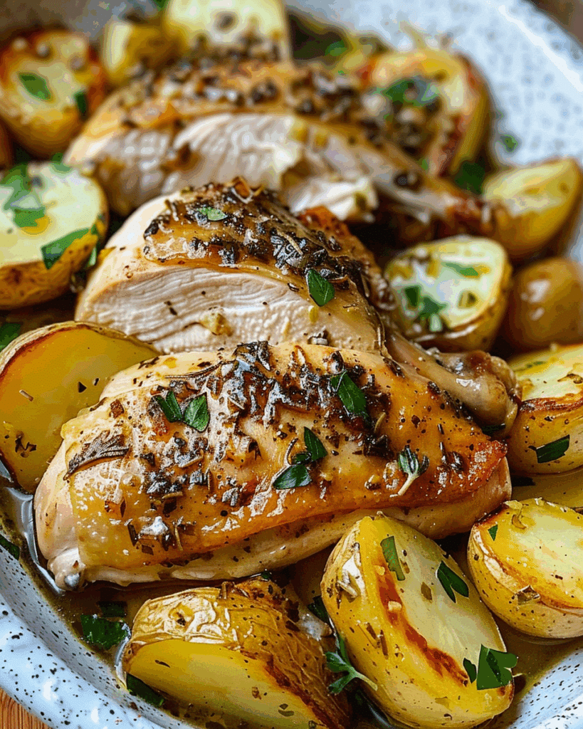 Greek Chicken and Potatoes