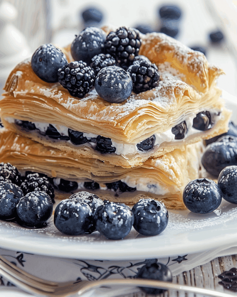 Blueberry Cream Cheese Puff Pastry
