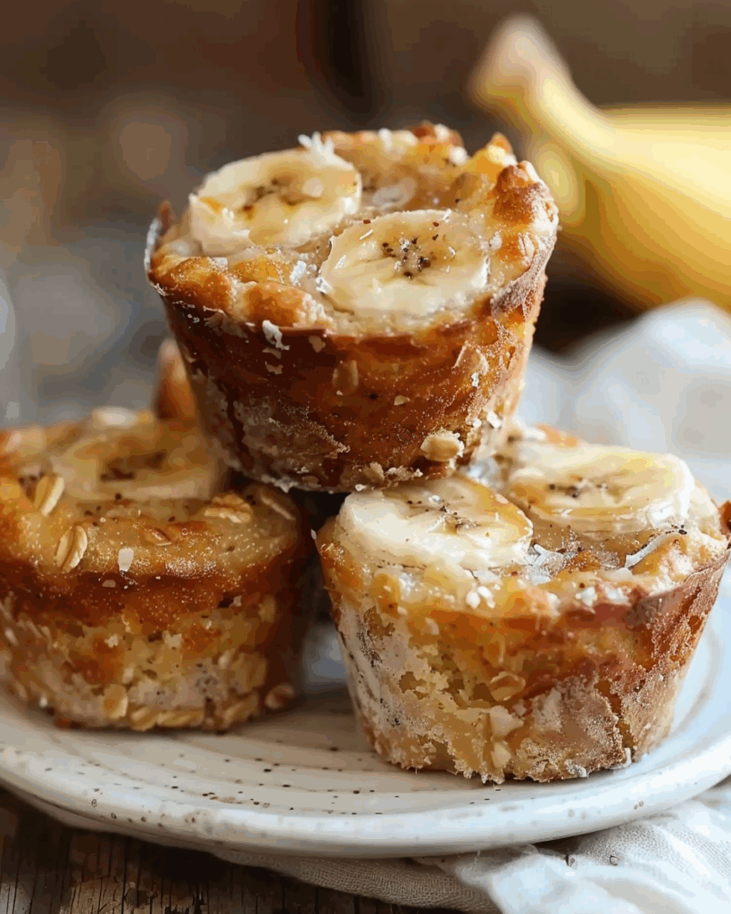 Banana Cottage Cheese Crustless Bread Minis